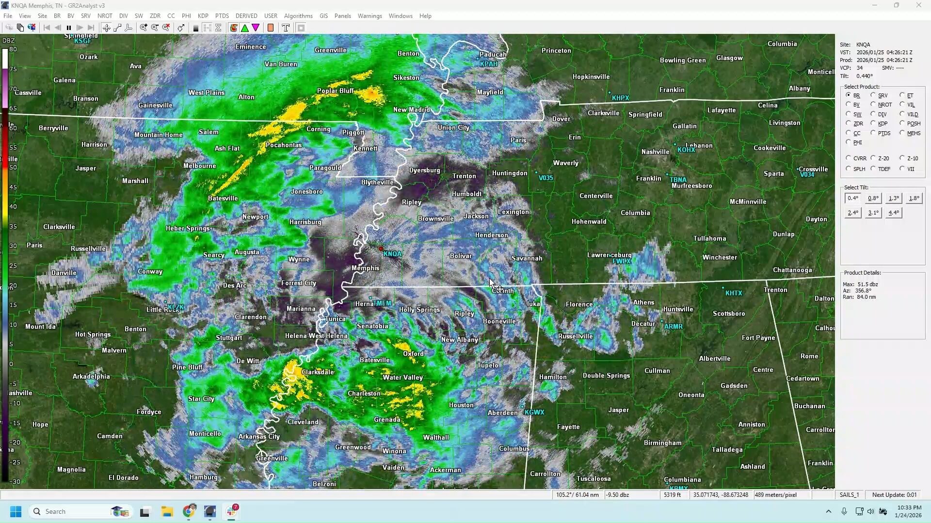 Winter Storm Continues to Impact Region, Radar Update Shows | Alcorn ...
