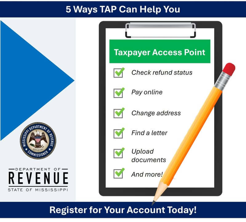 Mississippi DOR's TAP offers key tools for taxpayers during tax season ...